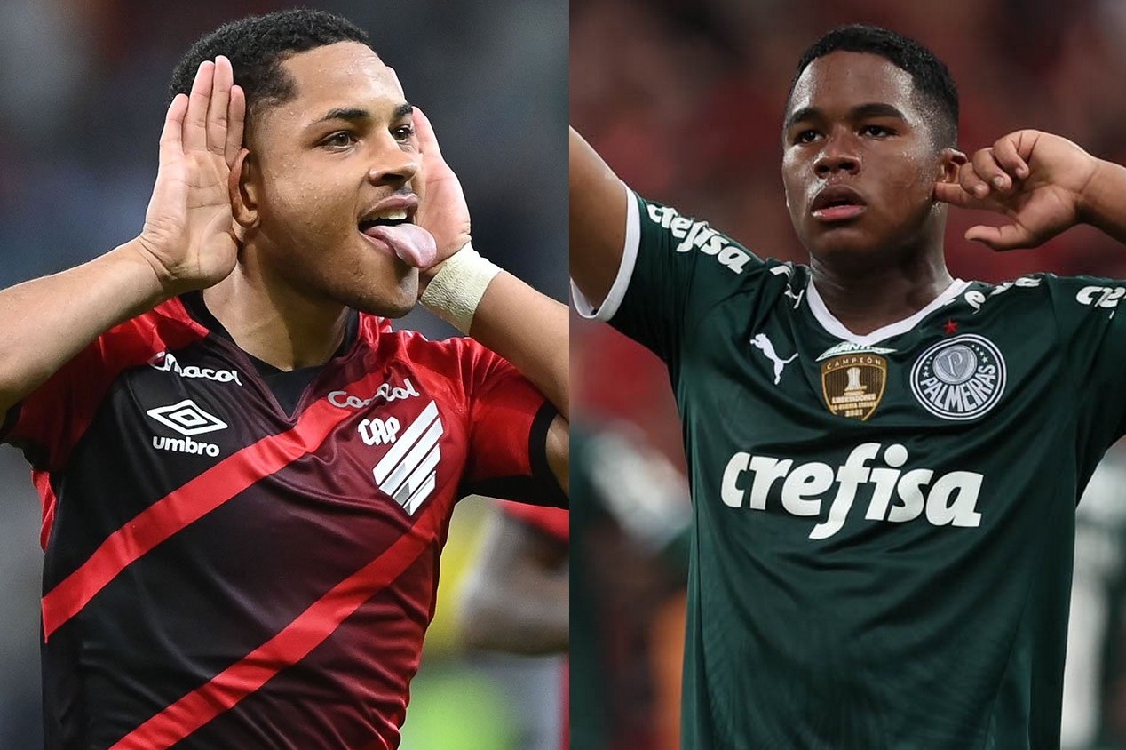 Endrick e Vitor Roque são eleitos os atacantes mais promissores do ...